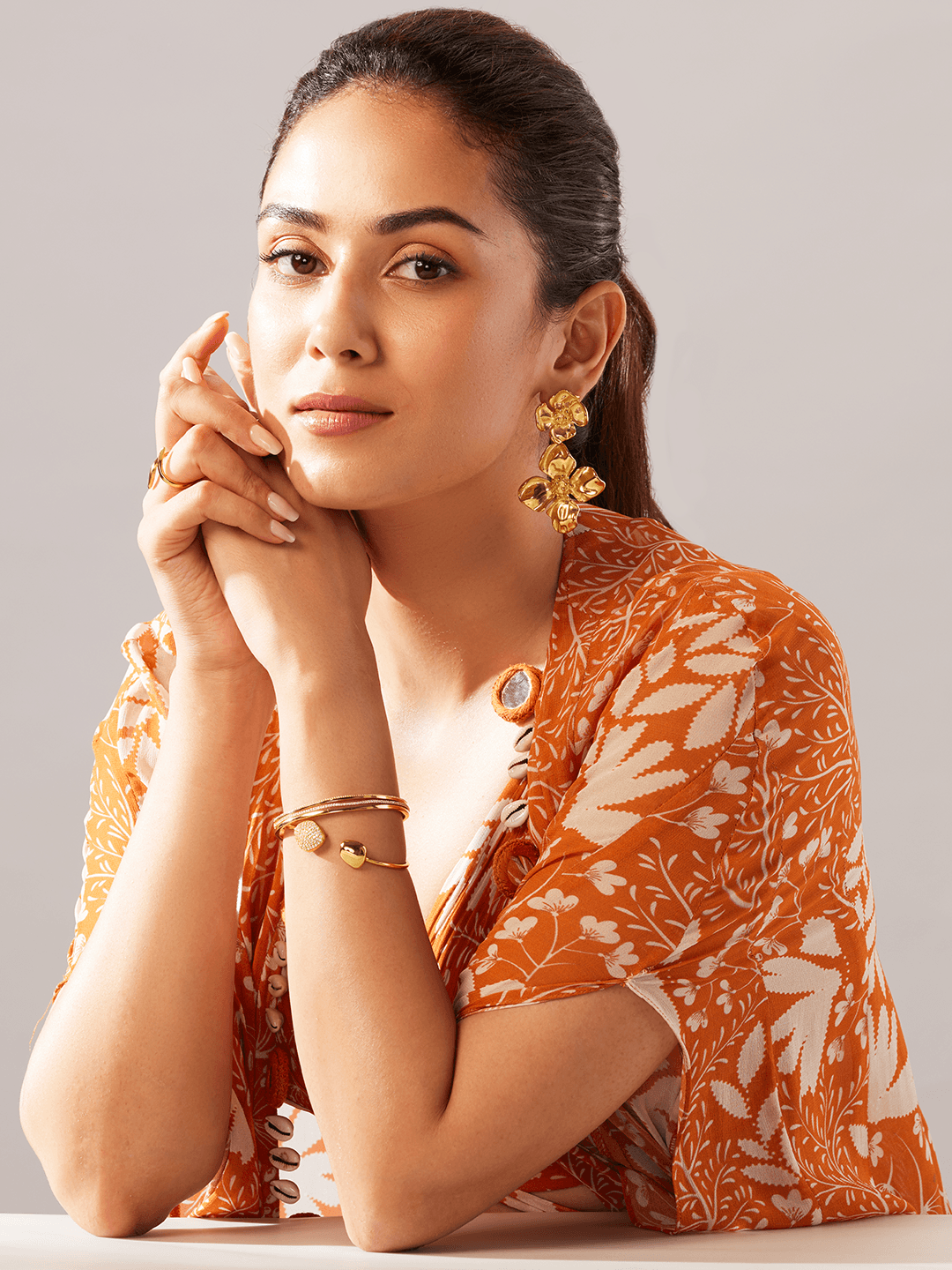 Textured Sunflower Drop Earrings | Perfectly Average Jewellery