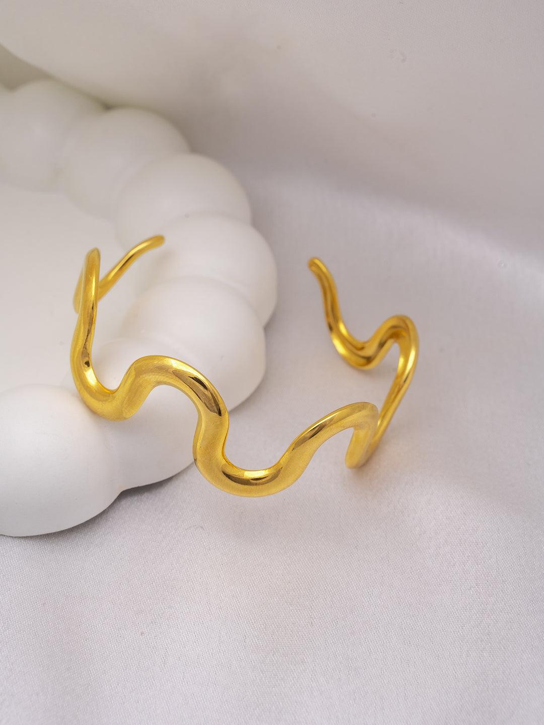 Elegant Wave Cuff Bracelet | Perfectly Average Jewellery