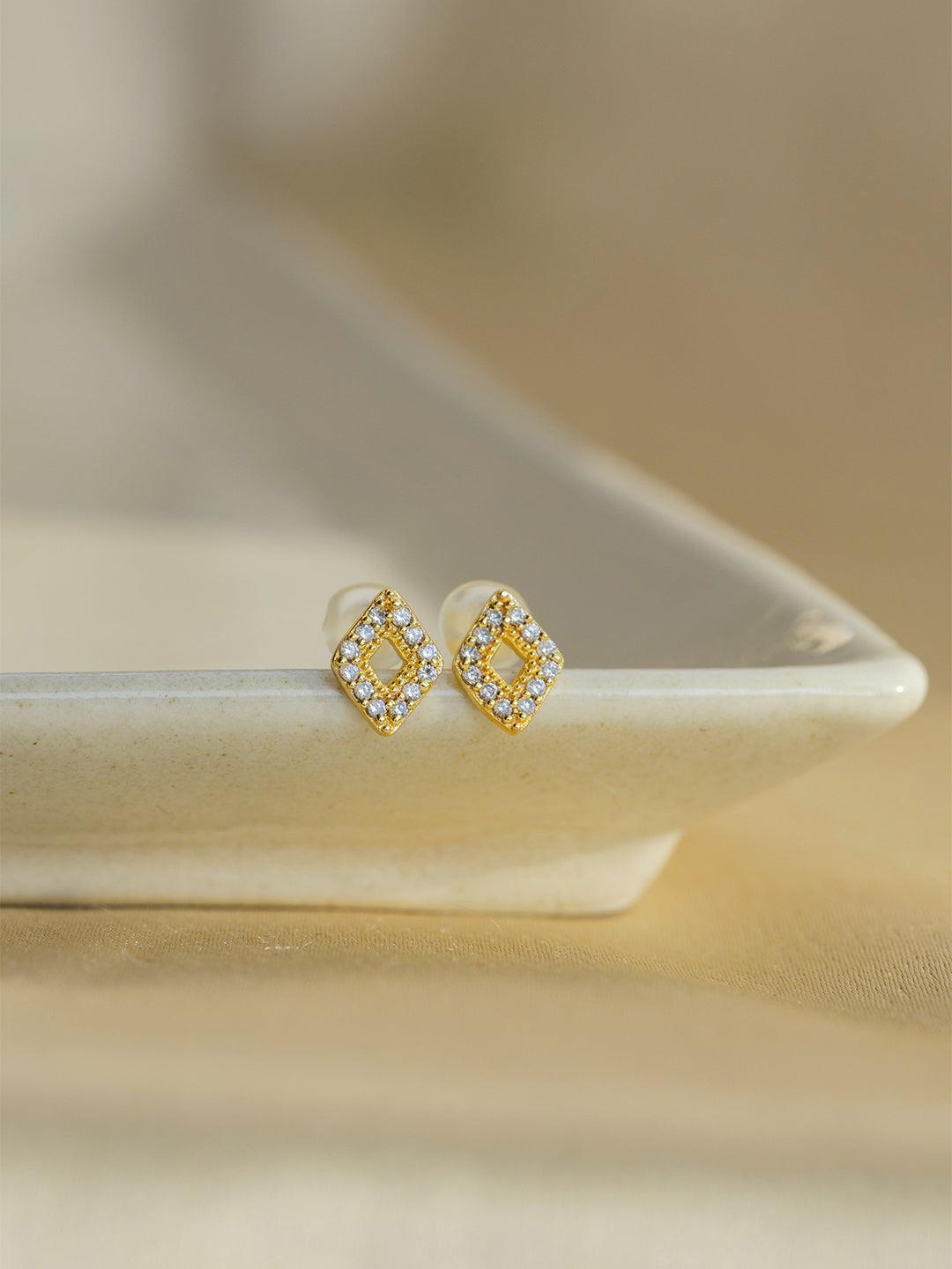 Diamond Shape Studs