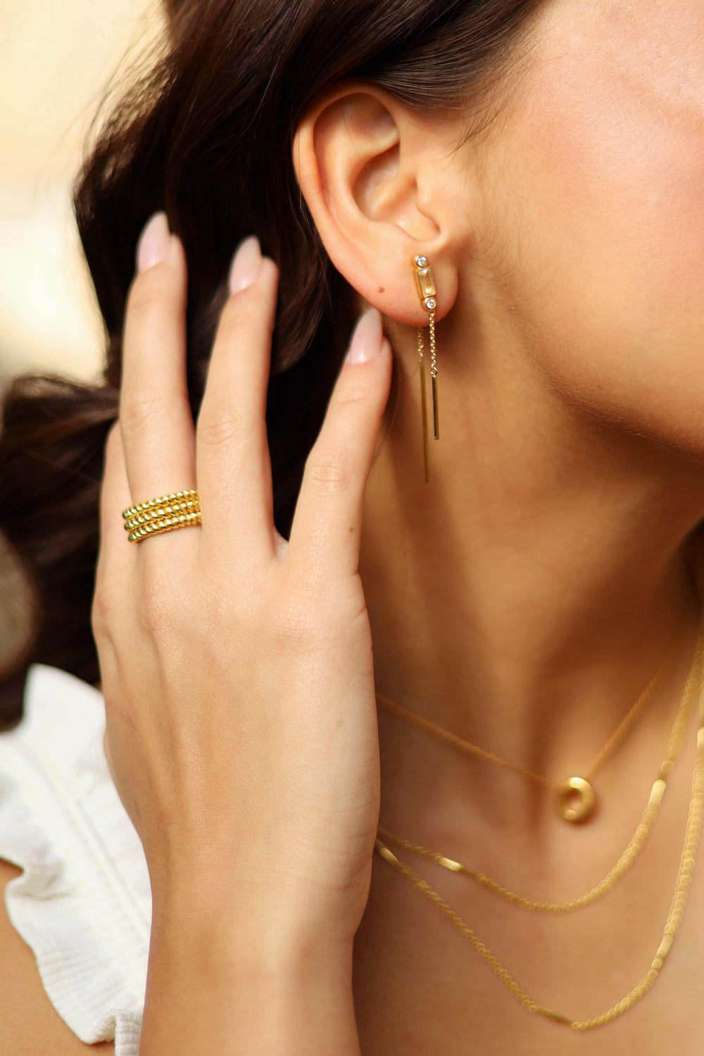 XL Hammered Hoops - Bold Textured Earrings | Perfectly Average